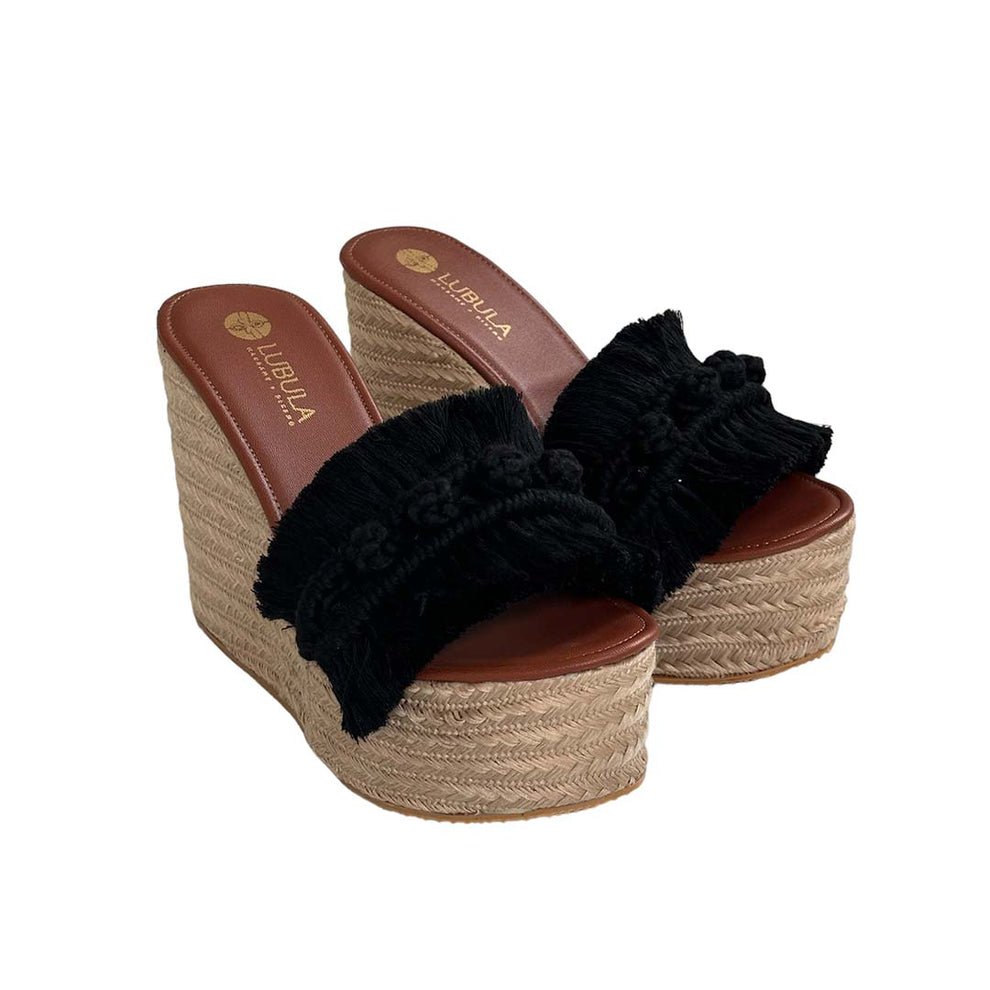 Plataforma Mod. Pantala / Tejido Borla – Lubula Macramé